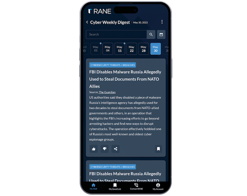 RANE Intelligence Briefs